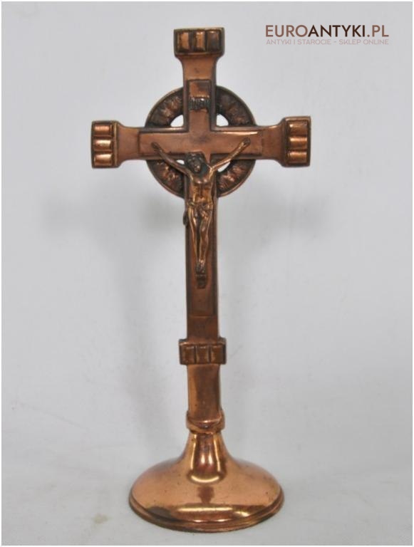 KRZYZ KRZYZYK Z JEZUSEM INRI KRUCYFIKS JEZUS ANTYK - EuroAntyki